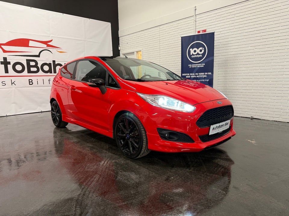 Brugt Ford Fiesta 1,0 SCTi 140 Red Edition 3d - Bilbasen